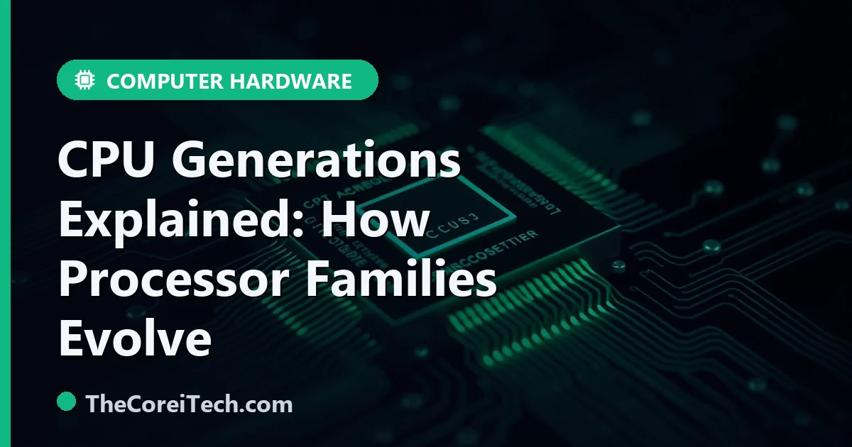 CPU Generations Explained: Intel Core & AMD Ryzen Naming